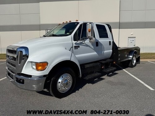 2008 Ford F-650 Superduty Pro Loader Crew Cab Custom Flatbed | eBay