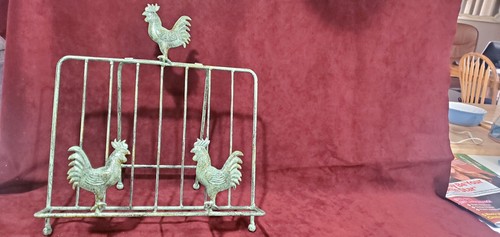 Verde Green Steel 3 Rooster Cookbook Stand FREE SHIPPING | eBay
