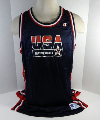 Team USA Basketball Blank Game Issued Navy Jersey 52+3 DP20280 | eBay ...
