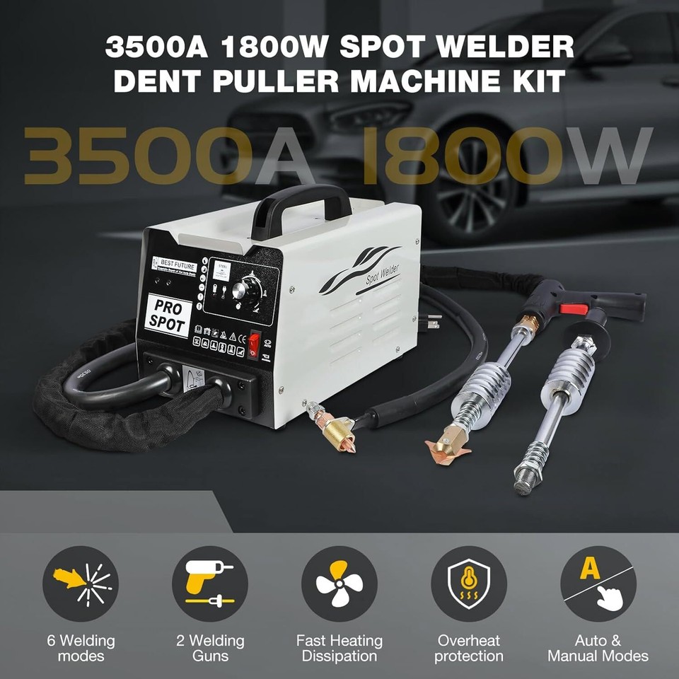 Spot Dent Puller Welder Stud Welding Machine 3500A 6 Modes Car Body ...