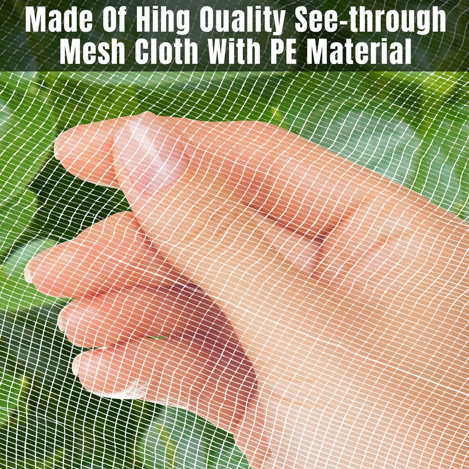 20ft/33ft Mosquito Garden Bug Insect Netting Barrier Bird Net Plant ...