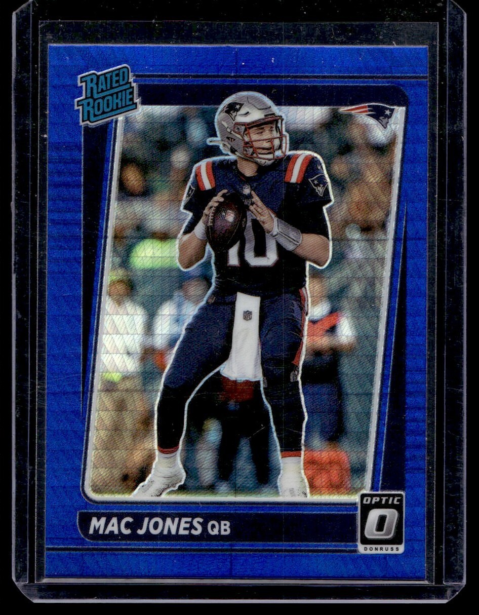 2021 Donruss Optic Blue Hyper Mac Jones Rookie #206 | eBay