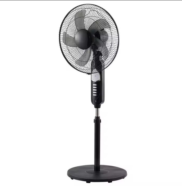 16" Rechargeable Solar Floor Fan – Portable Quiet Standing Ventilator ...