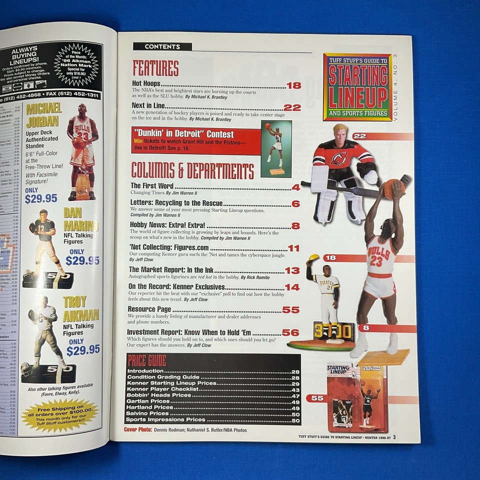 Tuff Stuff's Guide to Starting Lineup and Sports Figures Winter 1996 ...