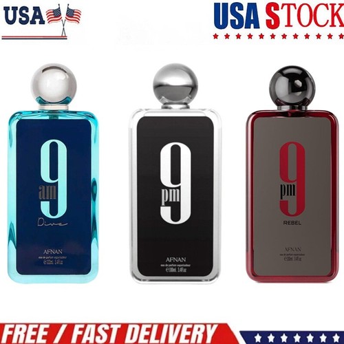 9 Pm By Afnan 3.4 Oz EDP Cologne for Men New in Box Free Shipping | eBay