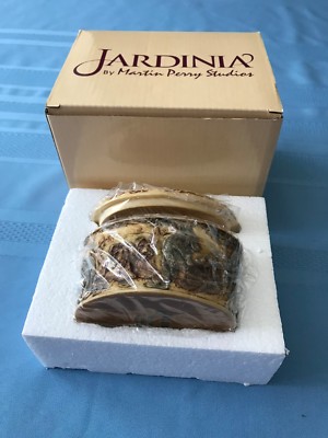 Jardinia,RETIRED,"Tally Ho" Hunting Dogs Trinket Box with Lid,#JALRHD ...