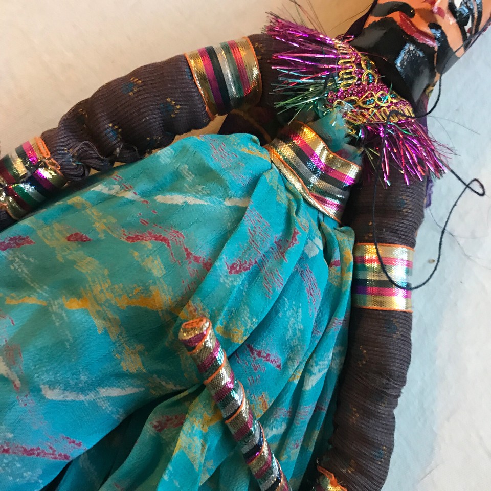 Vintage 20" Marionette Puppet Gypsy Arabian Indian Wooden Man Doll ...