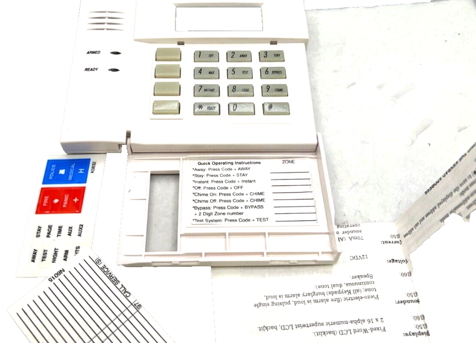 Honeywell ADEMCO 6150 Fixed English Keypad NEW | eBay