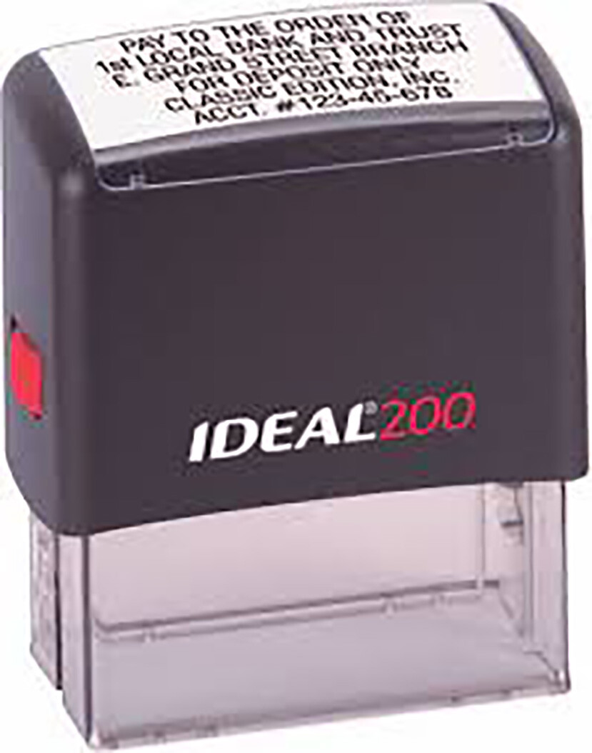 Ideal 200 Replacement Ink Pad Black Ink | eBay