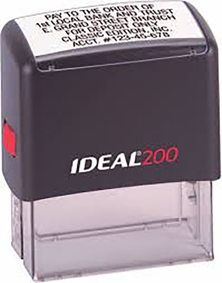Ideal 200 Replacement Ink Pad Blue Ink | eBay