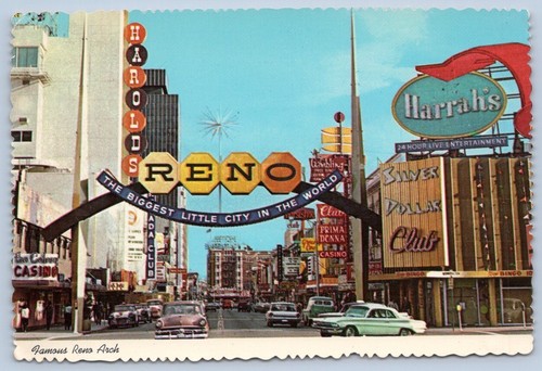 Vintage Postcard Famous Reno Arch, Reno, Nevada C3 | eBay