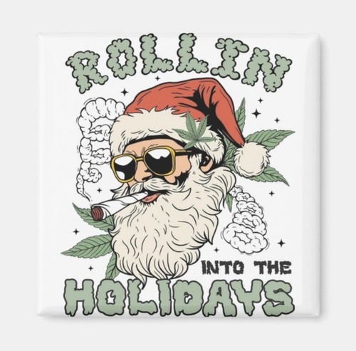 Square Magnet Rolling Into The 2x2 inch Printed On Recycled Paper UV ...