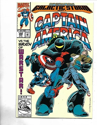 Captain America #398, 1992, NM, 9.4,vs War Star Galactic Storm, Stan ...