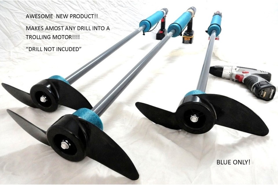 DRILL PADDLE® TROLLING MOTOR,KAYAK,TUBE,FISHIN,BOAT,CANOE,PONTOON,PREPR ...