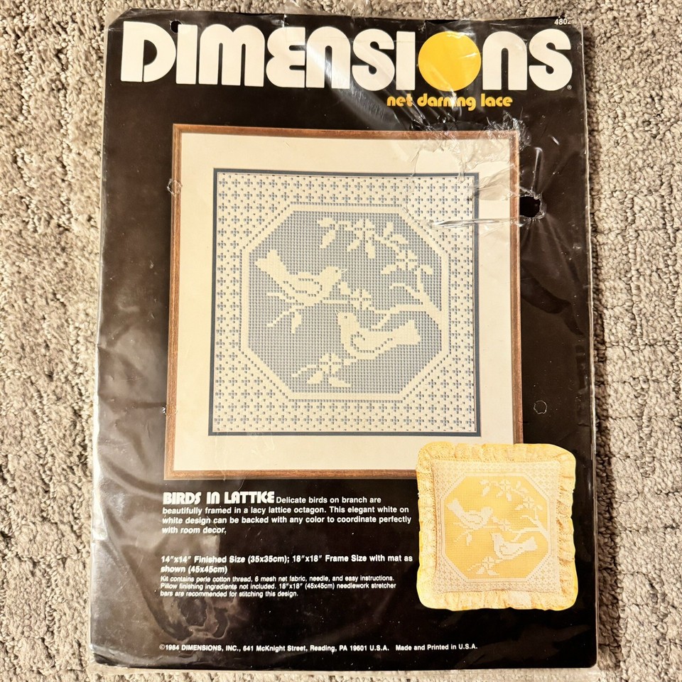 Lot of 10 Cross Stitch Crewel Needlepoint Net Darning Stamped Kits ...