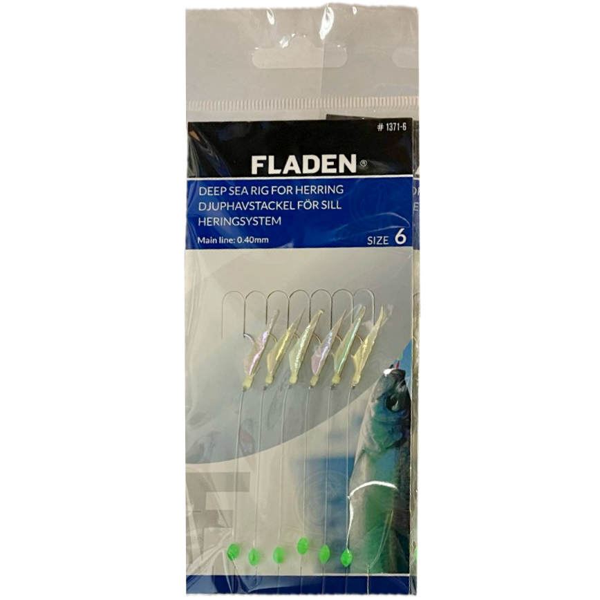 5 Fladen Ghost Sabiki 6 Hook Size 6 Fishing Herring Feathers Sea Boat ...
