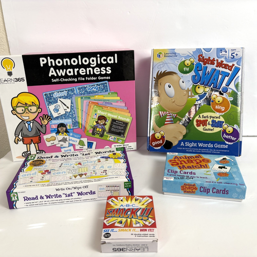 Phonics Sight Word Game Bundle CVC Blends Digraphs Reading Spelling ...