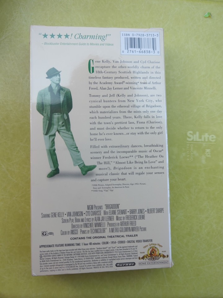 Brigadoon VHS 1954, 1998 Release Brand New Factory Sealed W Watermark ...