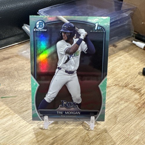2023 Bowman Chrome Draft Tre' Morgan 1st Lunar Glow Tampa Bay Rays #BDC ...