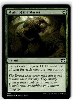 MTG Magic The Gathering Might Of The Masses Common Lightly Played | eBay