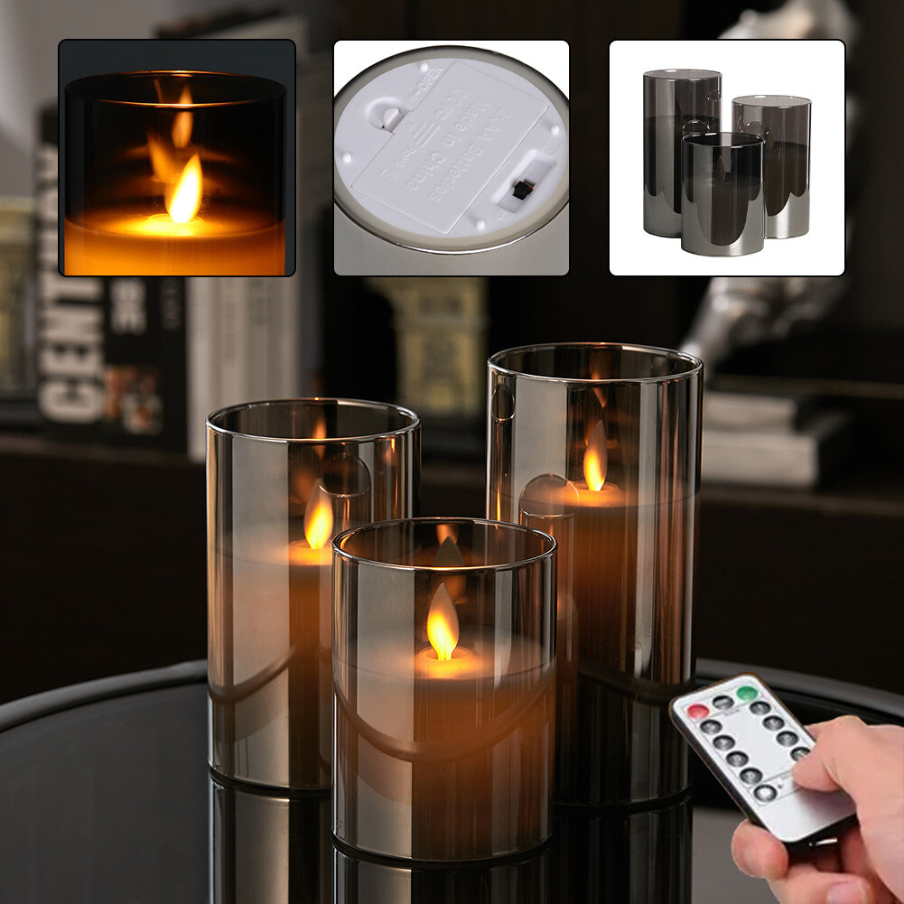 Candlelight Glass For Lighting Philips Imageo Candlelight Led 3set Wit
