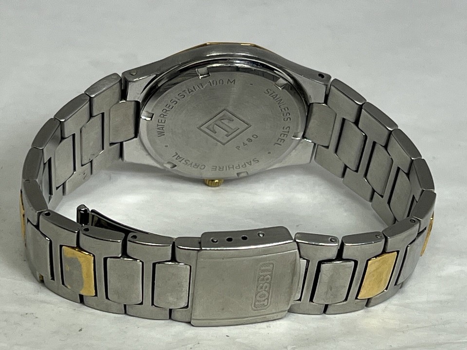 Tissot PRX P480 Gold Dial Two Tone Stainless Steel Men’s Date Watch ...