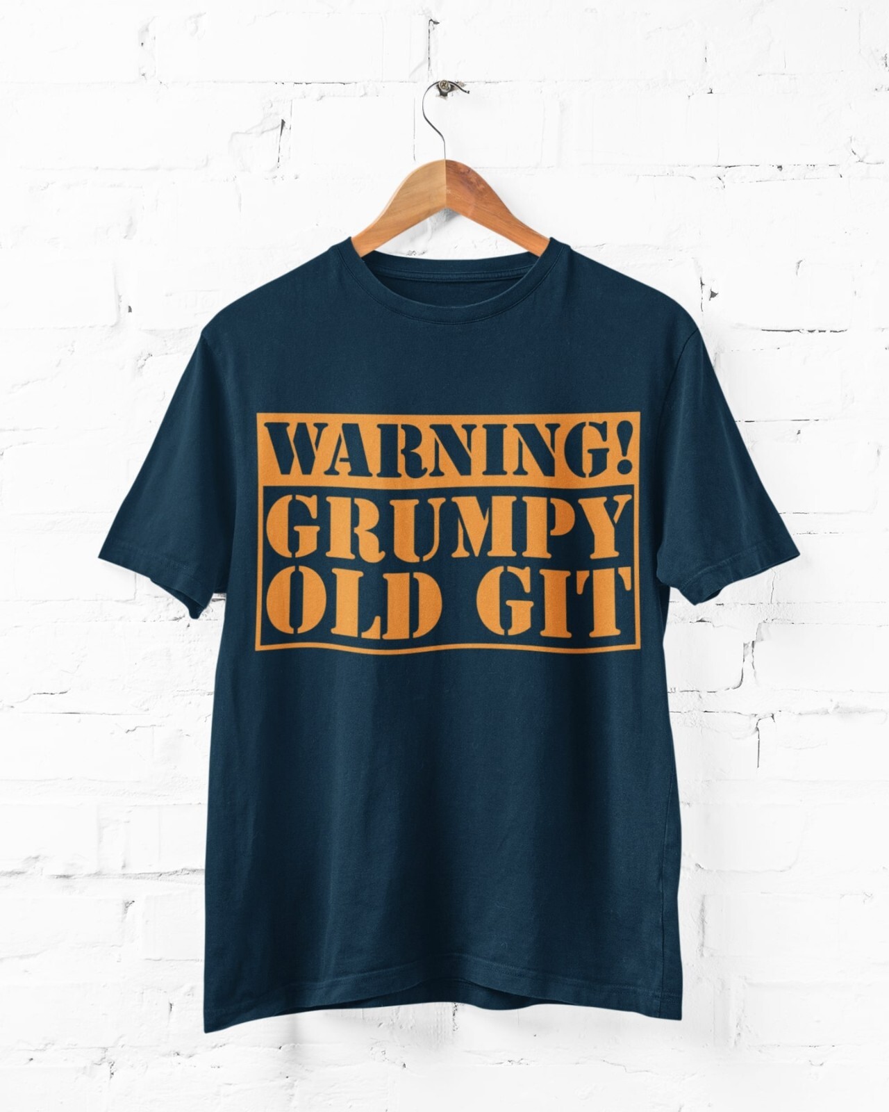 Warning Grumpy Old Git Funny T Shirt tshirt top Old Man Dad Grandad Gift Idea | eBay
