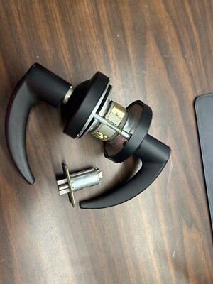 Gently Used Schlage Entry Function Commercial Lever - Black | eBay