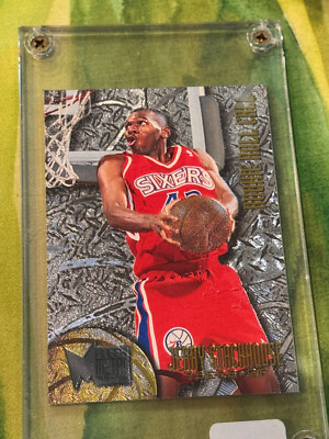 1995 Jerry Stackhouse Fleer Metal ROOKIE Roll Call R-8 - 8 Silver ...