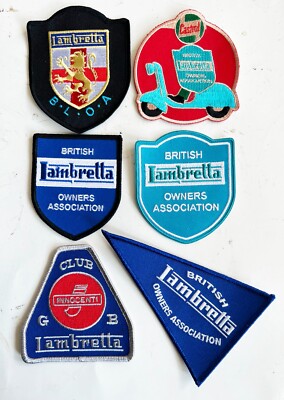 Lambretta Club GB Shield Patches - Embroidered - Iron or Sew On | eBay