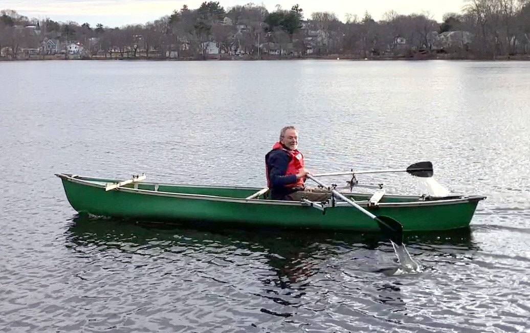 Row Outriggers for Canoe with Oars Included -- Rowing Beats Paddling ...
