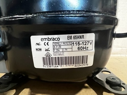 Embraco Compressor EM65HNR 1/6+ 115-127V R-134a LBP | eBay