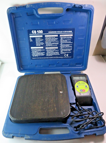 Bacharach CS100 Electronic Refrigerant Charging Scale Portable W/ Case ...