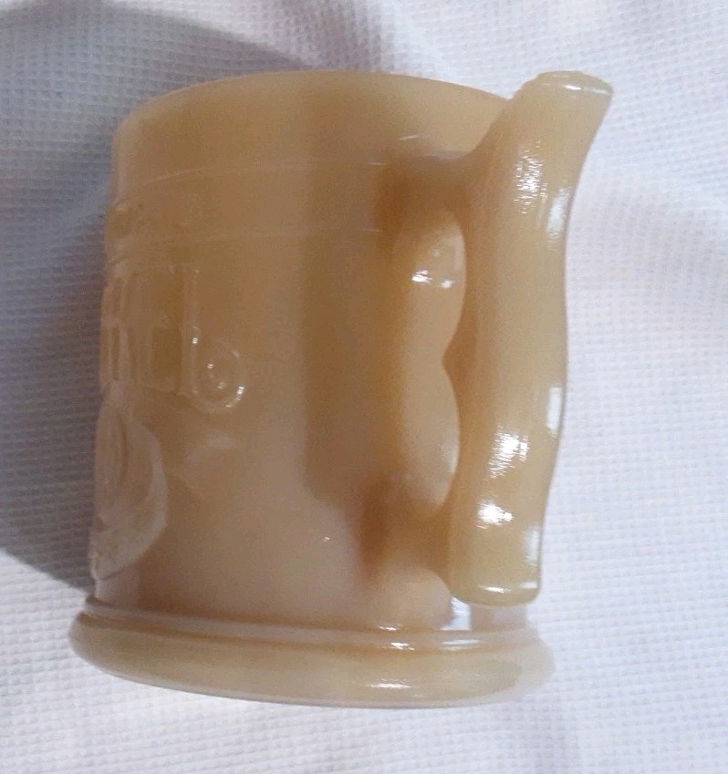 Whataburger Buffalo Nickel Glass Embossed Butterscotch 8 oz Coffee Mug ...