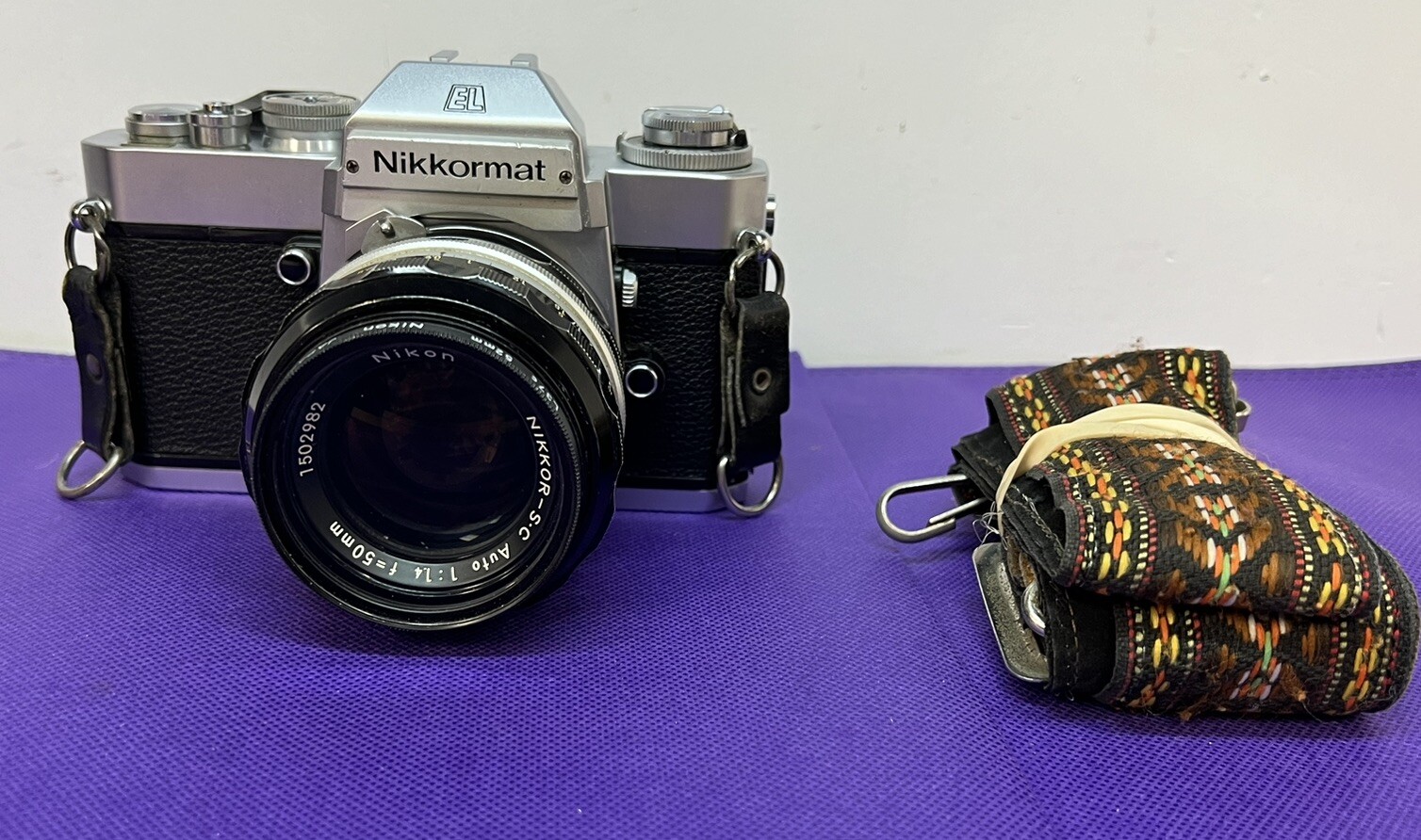 Vintage Nikon Nikkormat EL Film Camera With Nikkor-S 50mm 1:1.4 Lens | eBay
