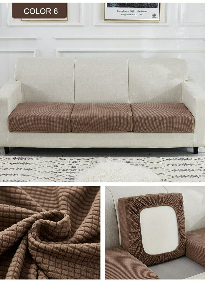 Sofa Cushion Cover Plaid Polyester Slipcover For Living Room Funiture ...