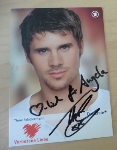 Thore Schölermann- Autogrammkarte - Verbotene Liebe - | eBay.de