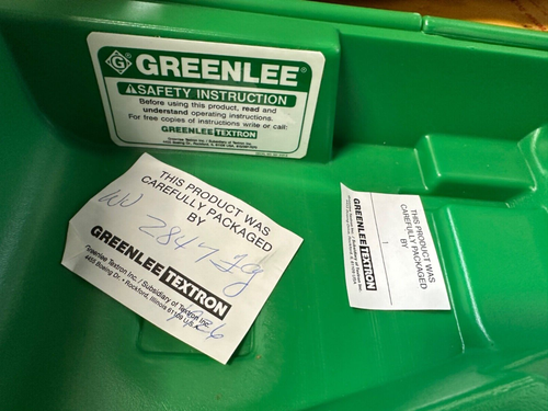 Greenlee 7906SB Quick Draw 90 Hydraulic Knockout Punch Driver Kit BRAND ...