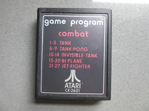 01 Combat Atari 2600 7800 Game Program CX-2601 Text Label | eBay