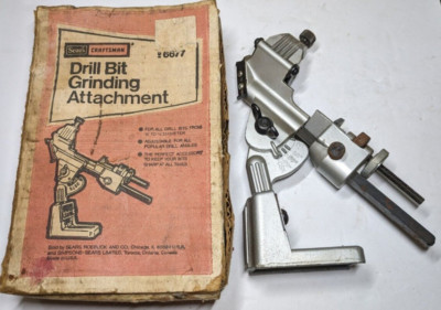 VTG SEARS CRAFTSMAN 9-6677 DRILL BIT SHARPENING GRINDING ATTACHMENT USA ...