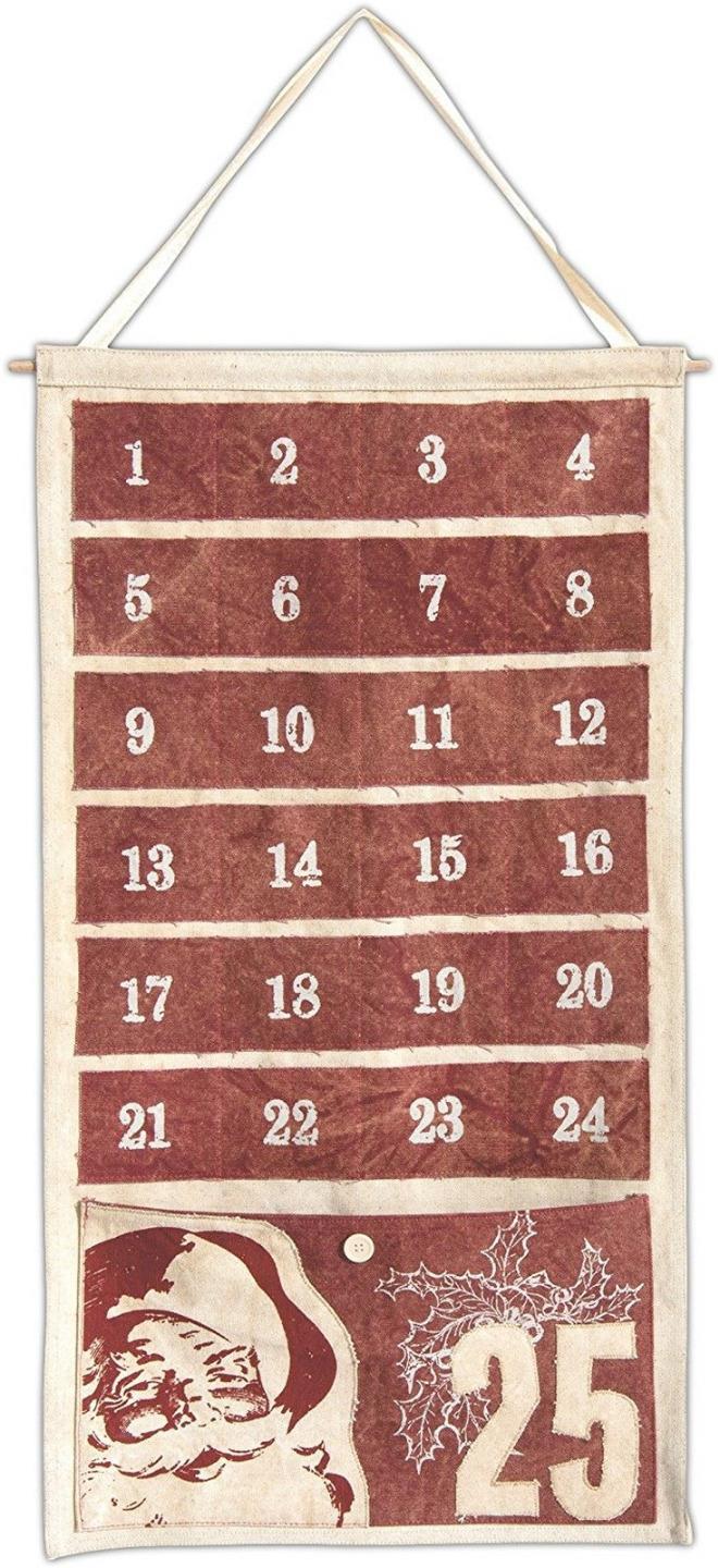 Primitives By Kathy Vintage Primitive Style Canvas Countdown Advent ...