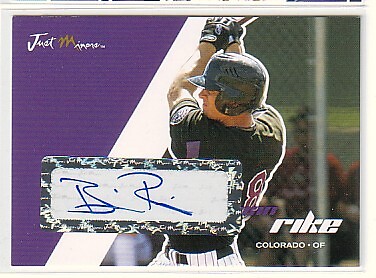 2008 Just Autographs Signatures #59 Brian Rike C Auto - NM-MT | eBay