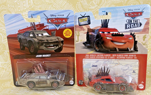 Disney Pixar Cars 2-Pack JASON ROADKEY & MCQUEEN Road Rumbler New -FREE ...