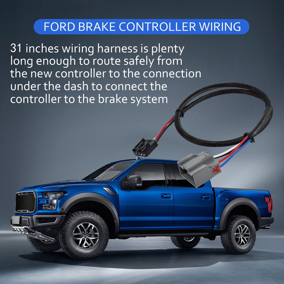 Trailer Brake Control Wiring Harness for Ford F-150 F-250 350 P-2 P-3 ...