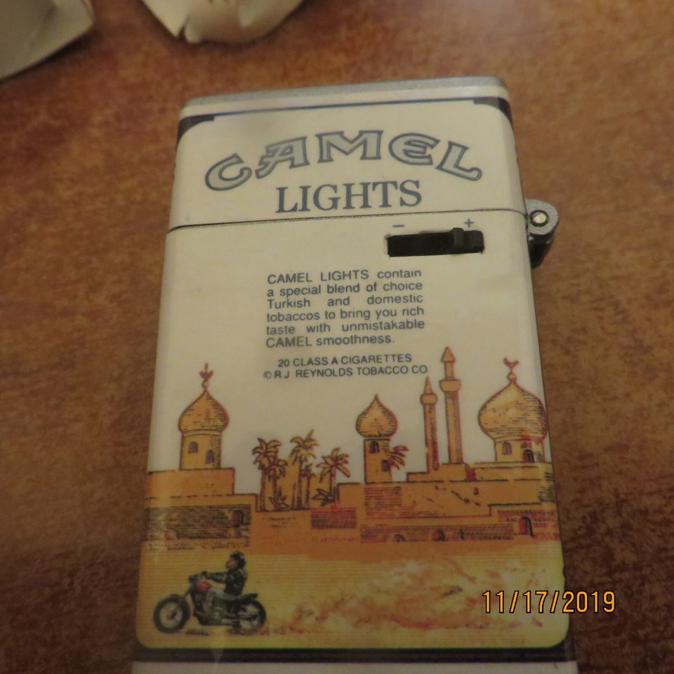 Vintage Camel Lights Firebird Lighter | eBay