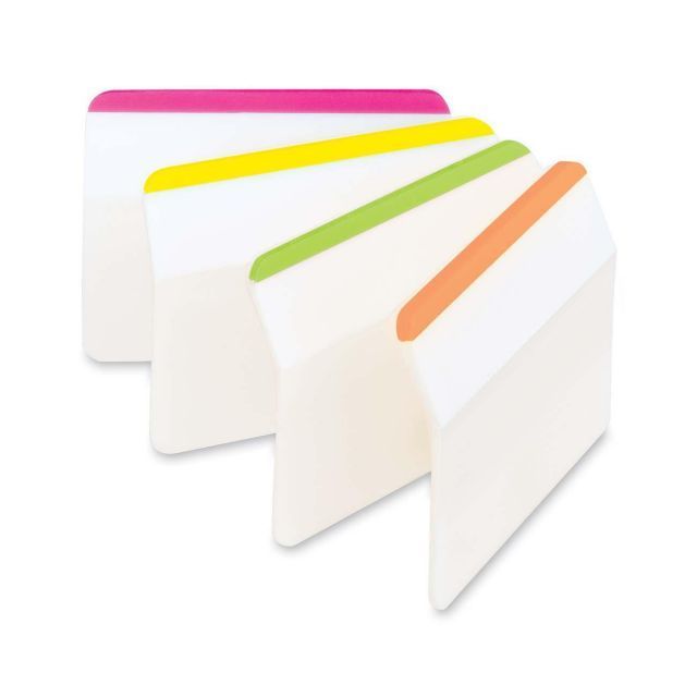 3m Post-it Durable Angled File Tab - 24 / Pack Assorted 686a-1bb for ...