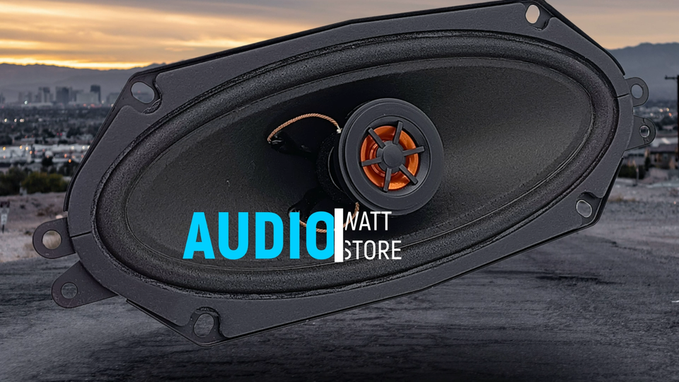 2x Audiobank 4X10" 650 Watt Max Power 2-Way Red Car Audio Stereo ...