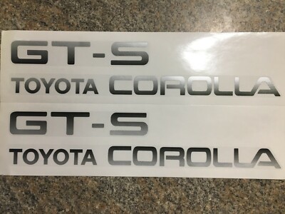 AE86 COROLLA GT-S trunk lid / hatch emblem sticker | eBay