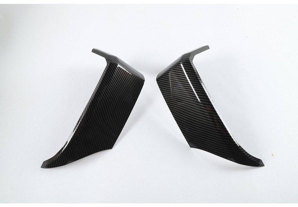 Carbon Fiber ABS Front Bumper Decor Strip Trim Bezel For 19-2023 22 ...