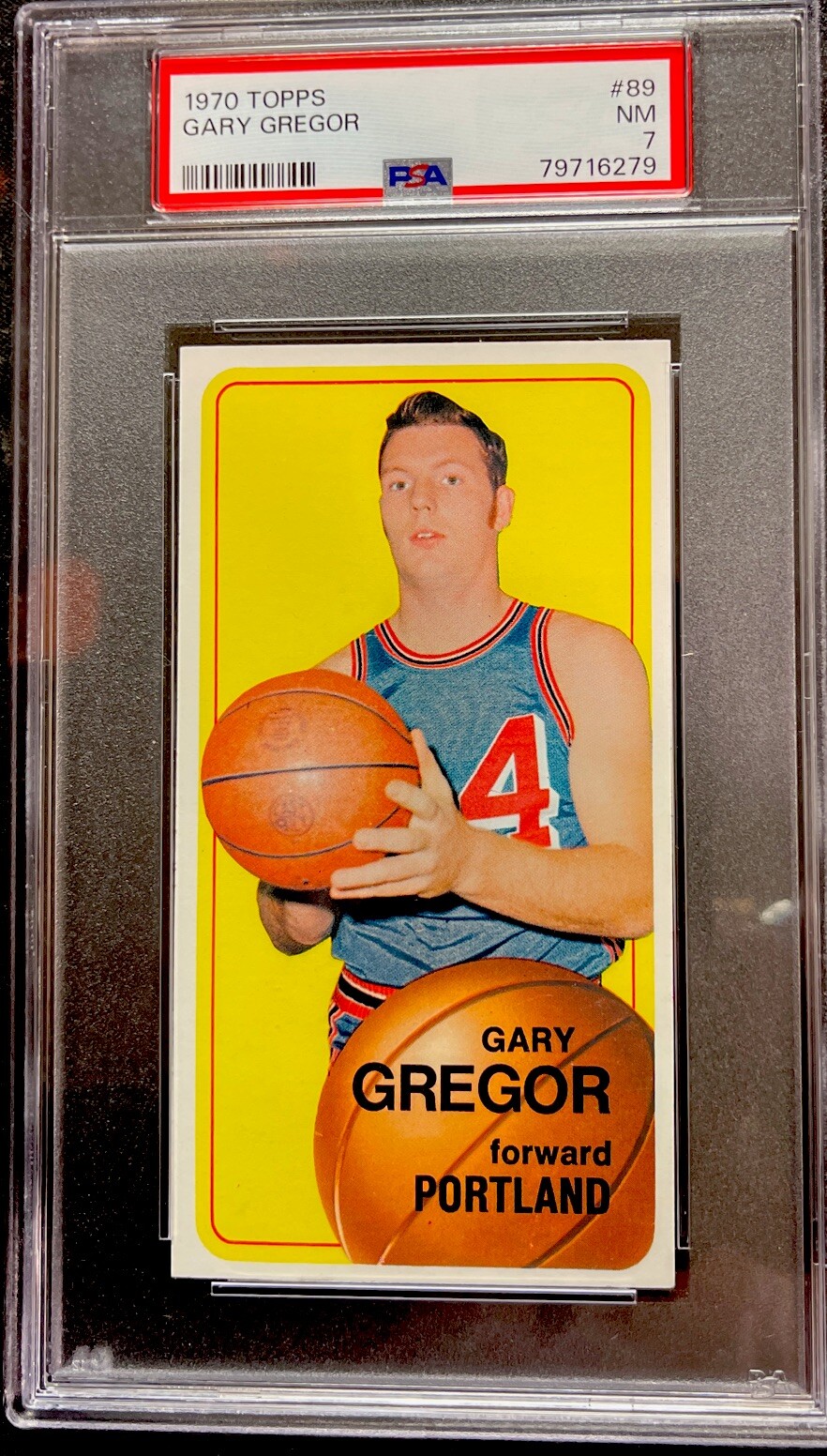 1970 Topps Basketball #89 Gary Gregor PSA 7 NM. ENN Cards | eBay